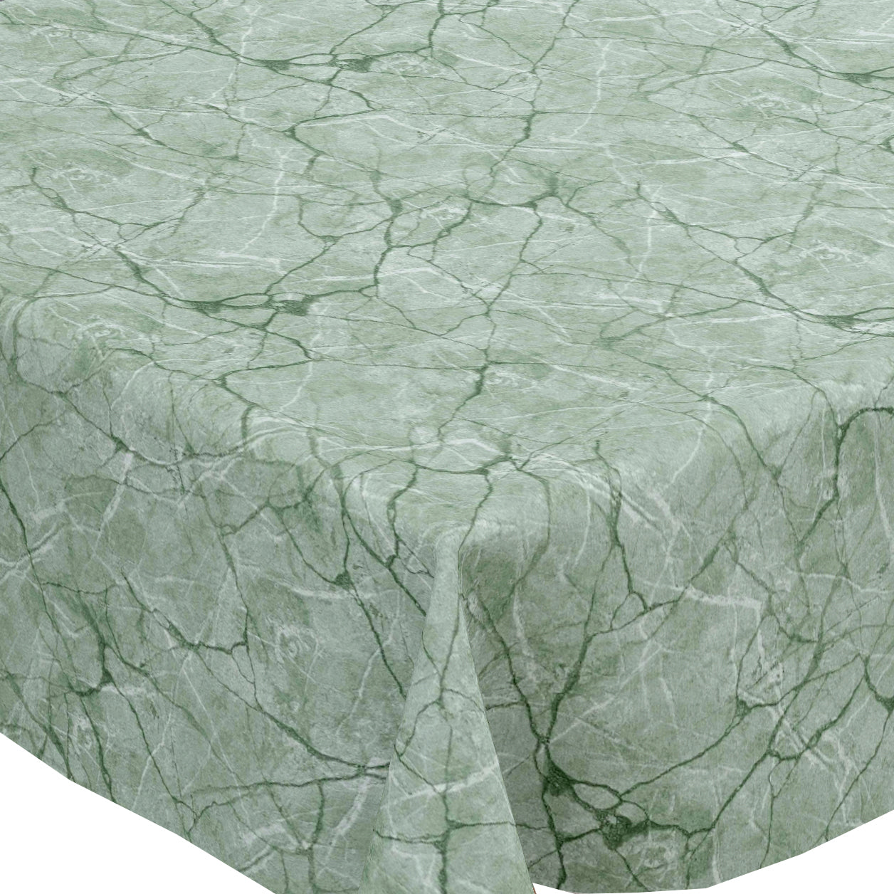 Sage Green Granite Effect PVC Vinyl Tablecloth Roll 20 Metres