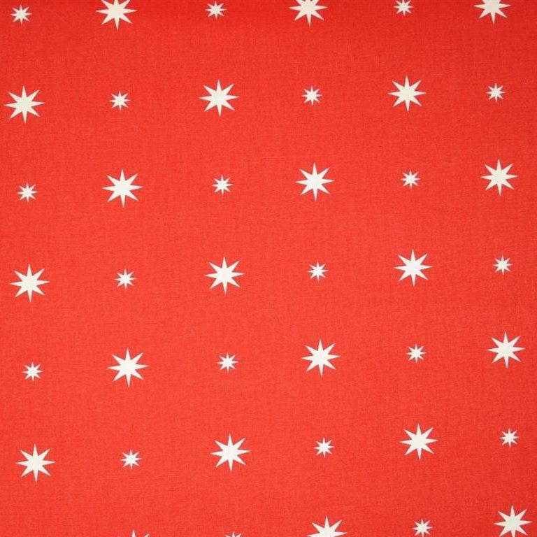 Christmas Starlight Red Oilcloth - PVC Tablecloths & Vinyl Tablecloths