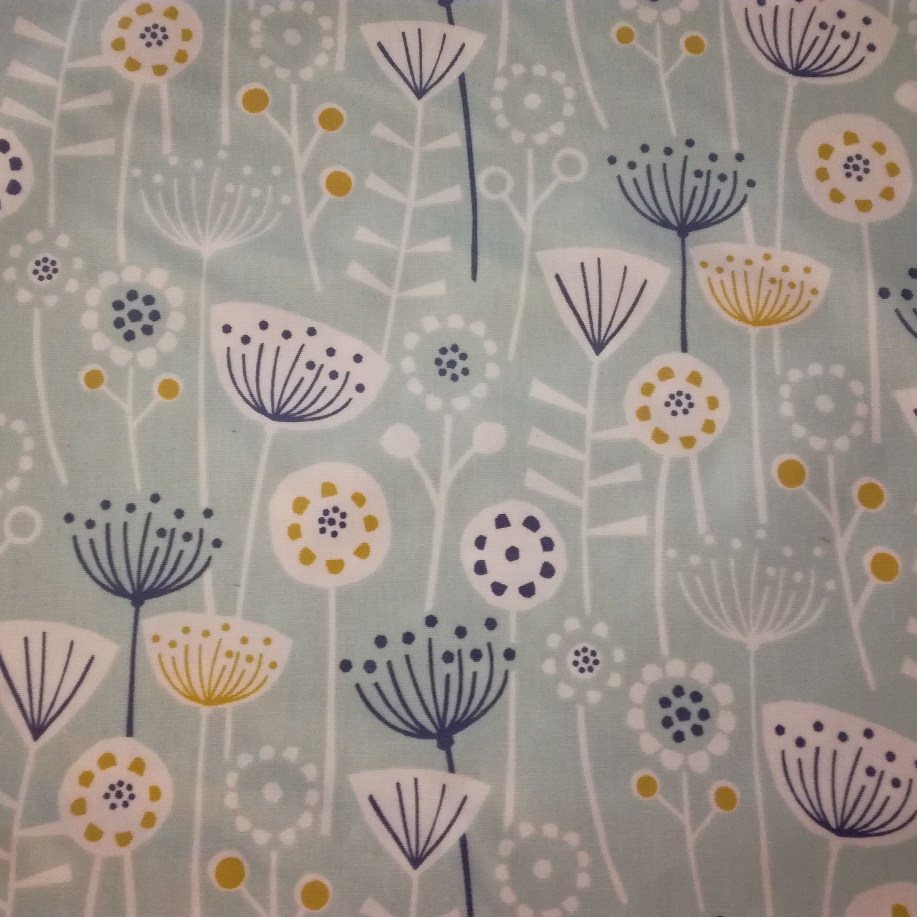 Bergen Seafoam Oilcloth - PVC Tablecloths & Vinyl Tablecloths