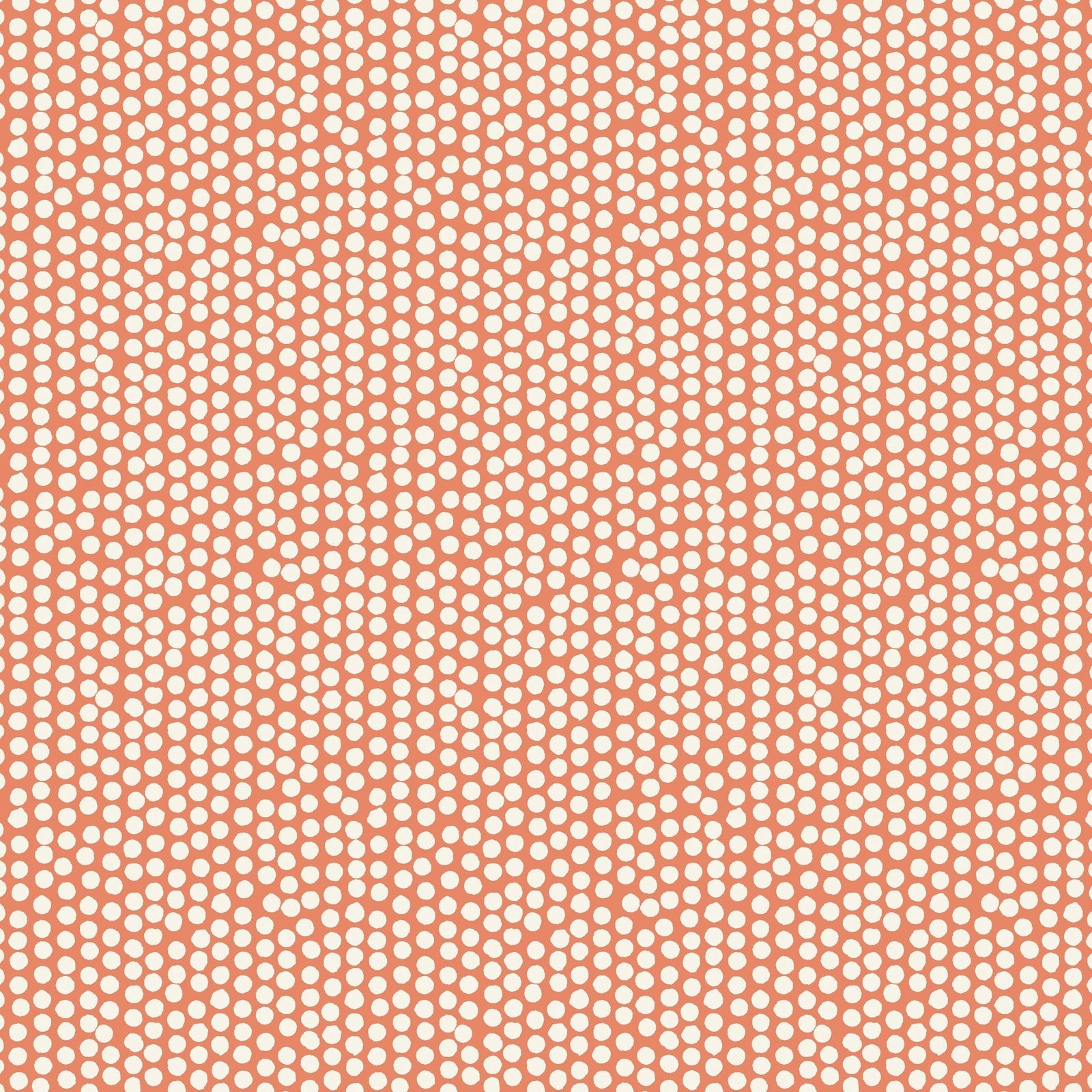 Spotty Burnt Orange Oilcloth - PVC Tablecloths & Vinyl Tablecloths
