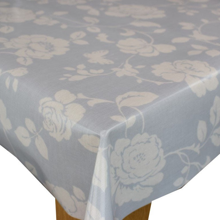 Meadow Grey Oilcloth Tablecloth