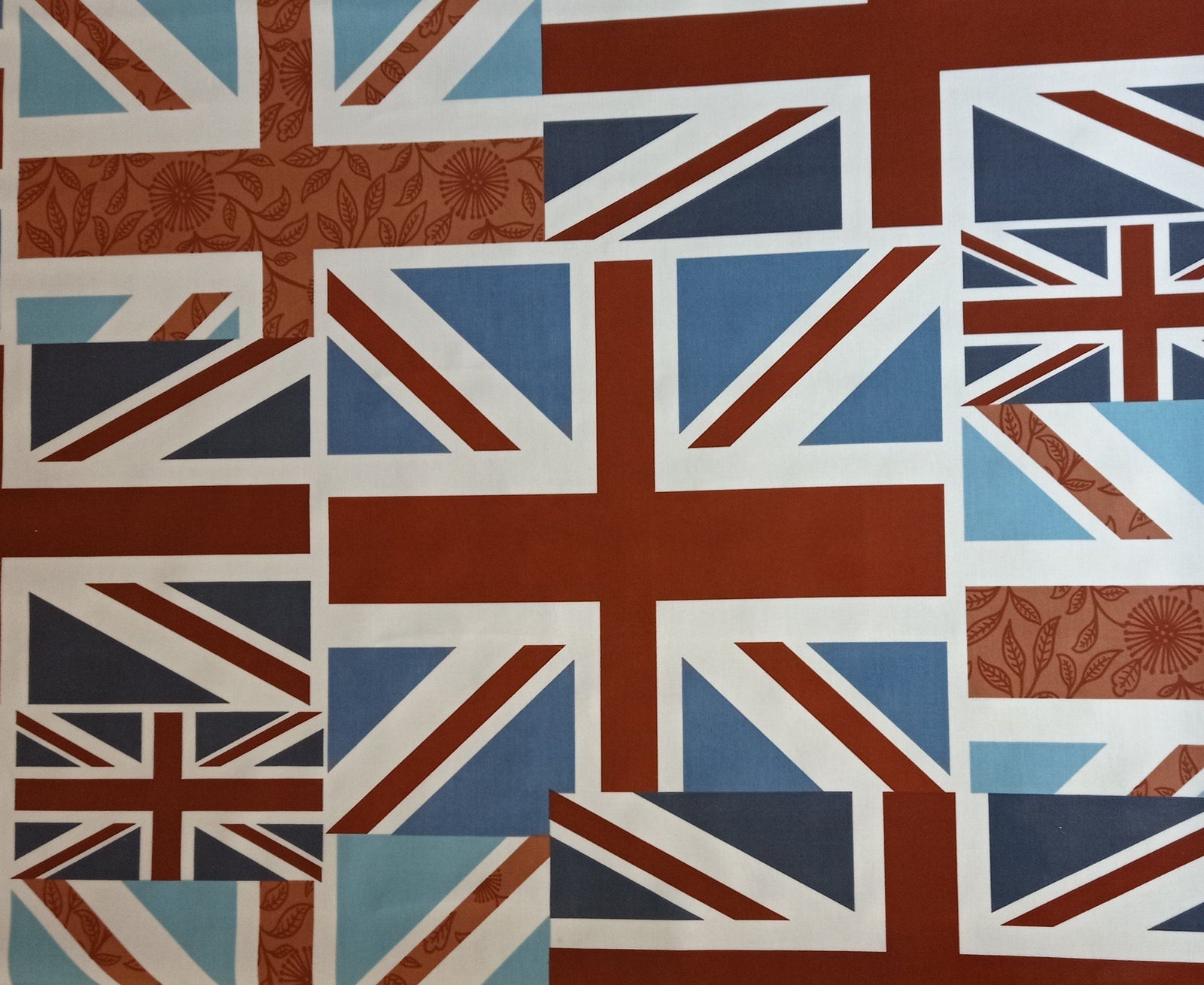 Retro Union Jack Flag Oilcloth - PVC Tablecloths & Vinyl Tablecloths