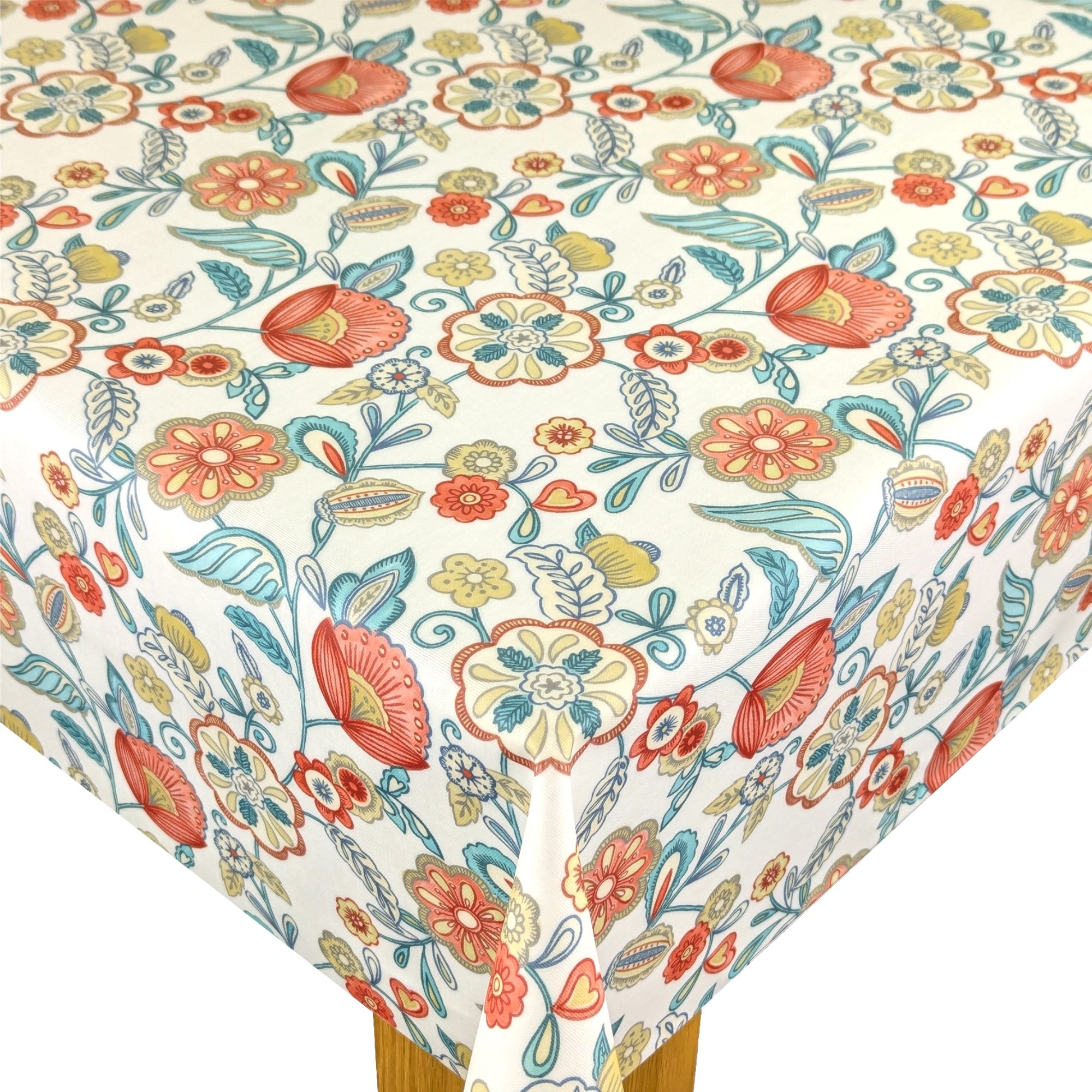 Floral Oilcloth Tablecloths – Beautiful Leaves & Flowers | Shop Now ...