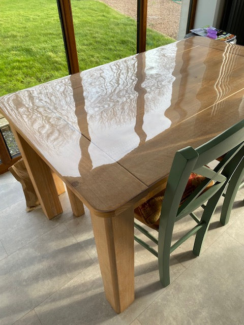 Buy Custom Clear PVC Table Protector | Bespoke Sizes 1.5mm Thick