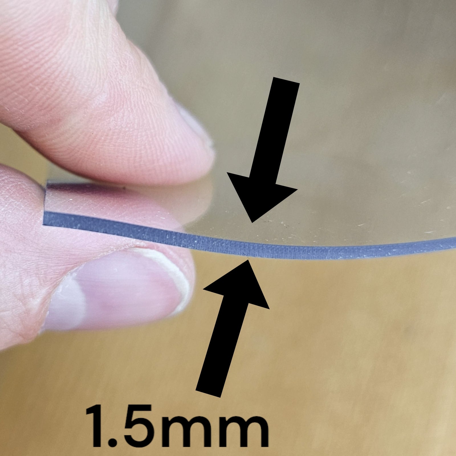 Buy Custom Clear PVC Table Protector | Bespoke Sizes 1.5mm Thick