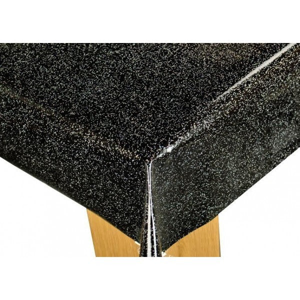 Square Wipe Clean Tablecloth Vinyl PVC 140cm x 140cm Glittery Glitter