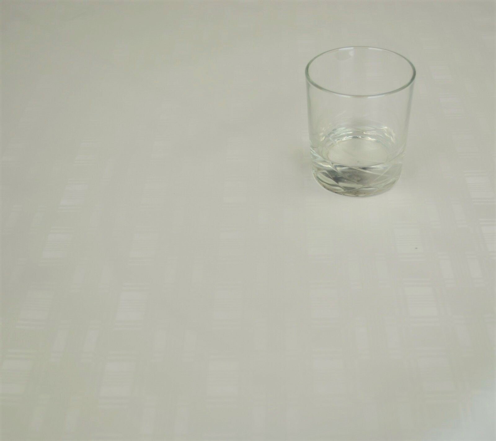 White Criss Cross Vinyl Oilcloth Tablecloth - Vinyl Tablecloth - Wipe ...